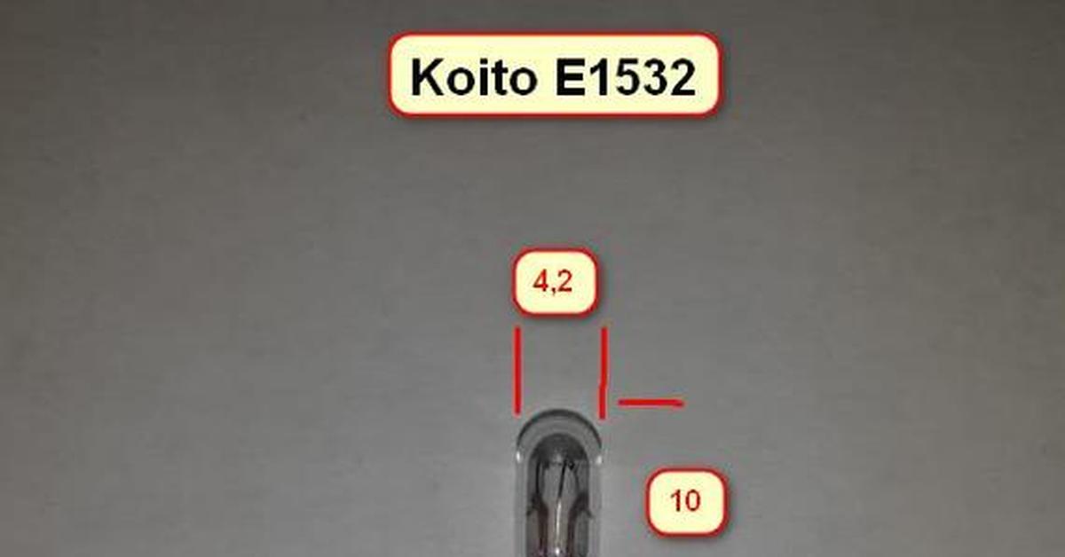 Лампочка Koito E1532. Без цоколя | Пикабу