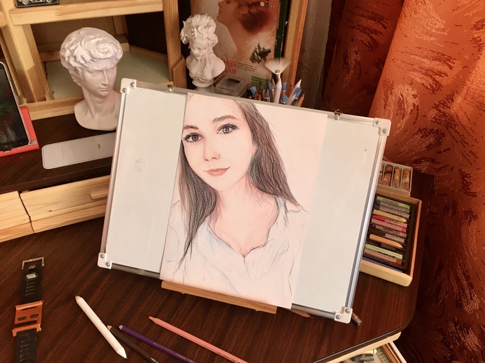 Акварельными карандашами формат А 4 Пикабу