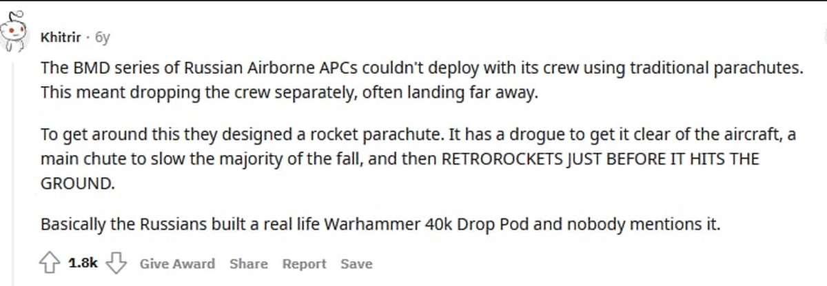 Real-life Warhammer 40k Drop Pod | Пикабу