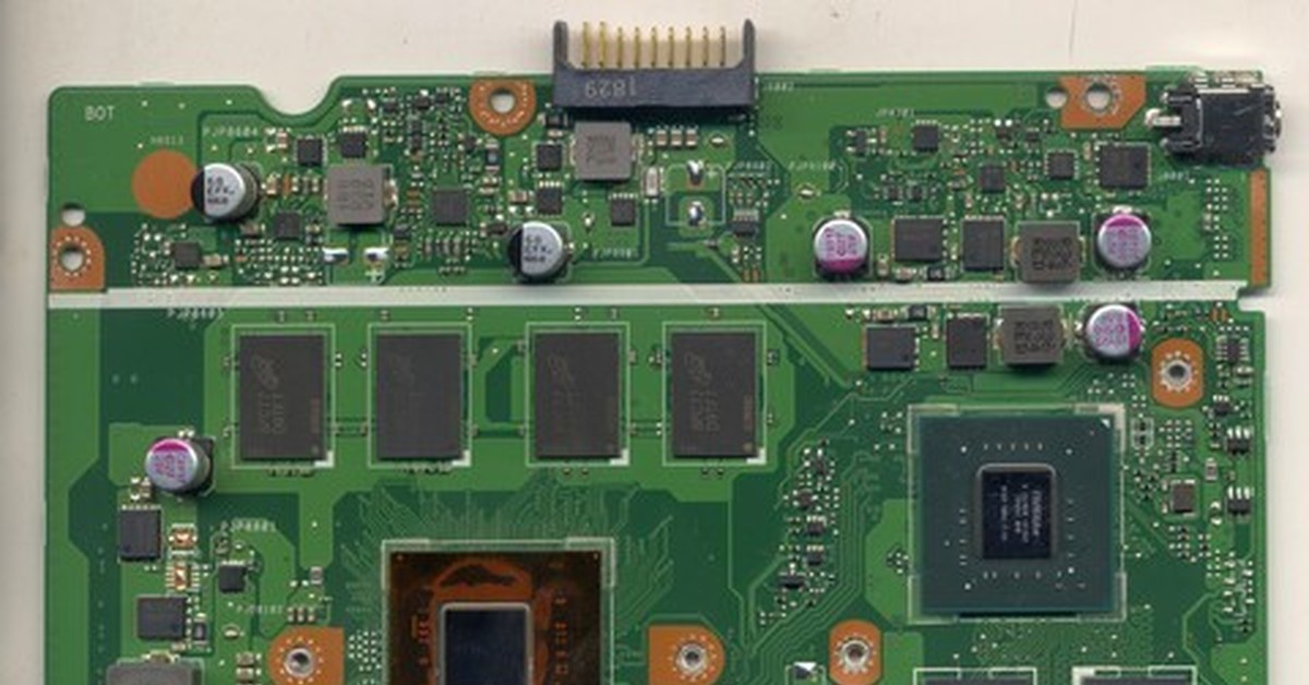 Материнская плата (скан в высоком разрешении) X540MB Rev.2.0 ноутбука Asus R540M - 21.12.21 18: ...