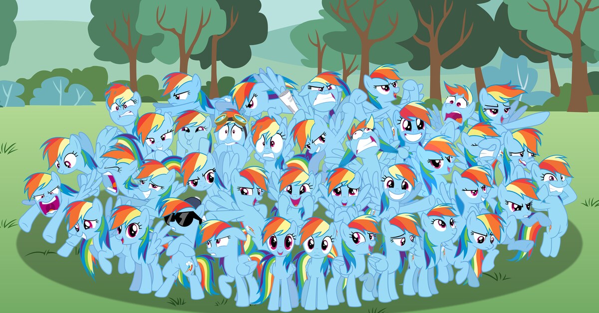 All Rainbow Dashes | Пикабу
