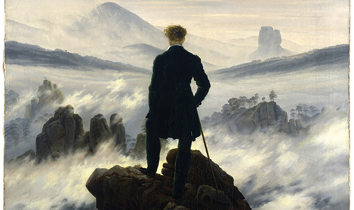 Странник над морем тумана 1818 г Пикабу