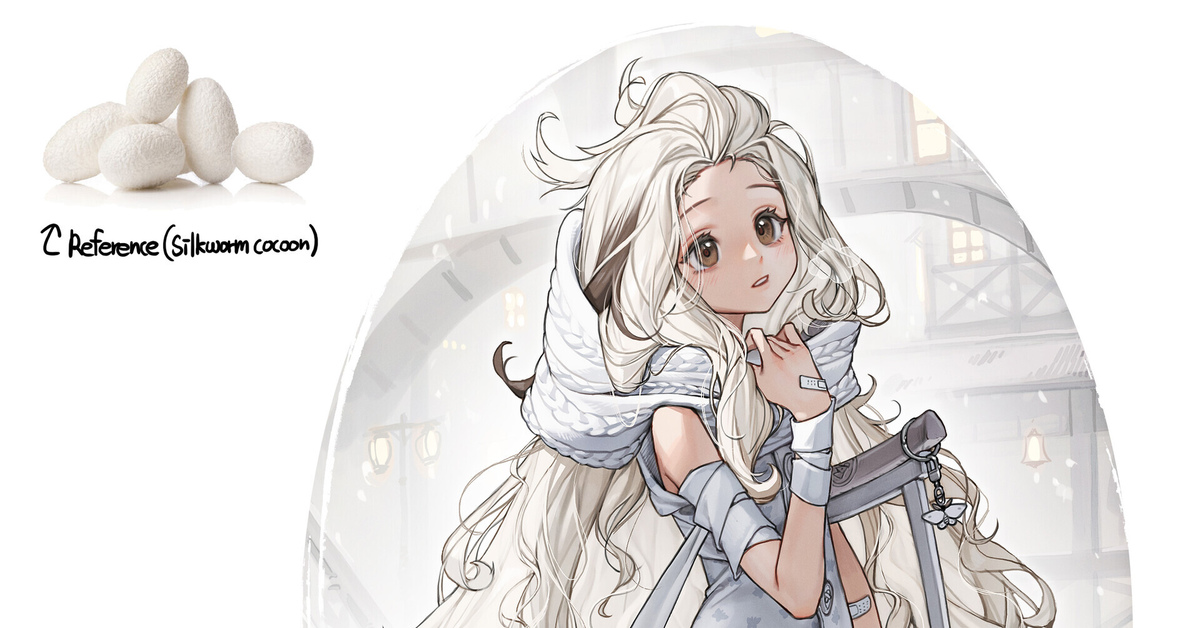 Silkworm cocoon girl | Пикабу