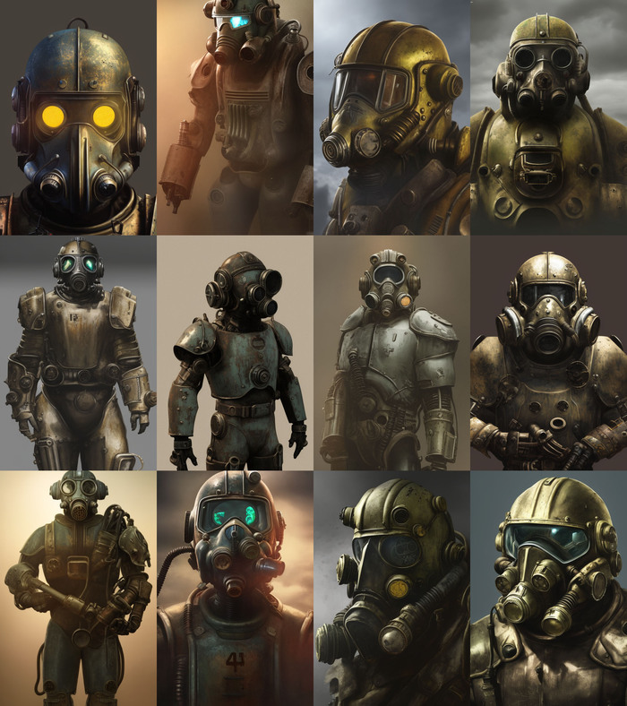 Силовая броня из Fallout версия нейросети | Пикабу