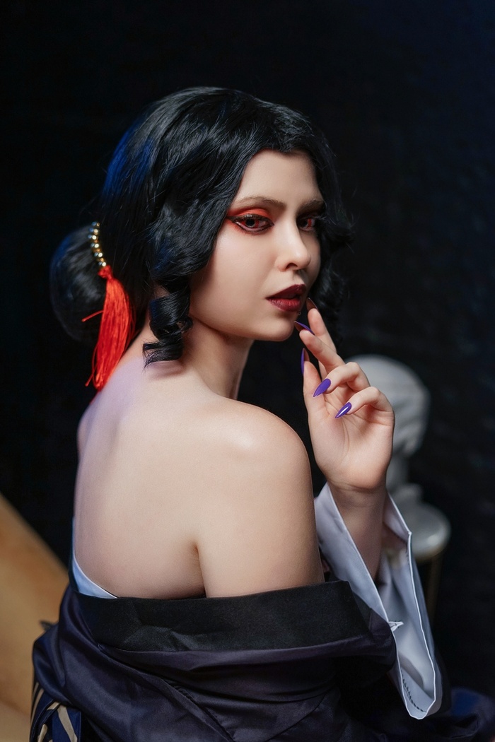 Серия постов «Muzan Kibutsuji cosplay»