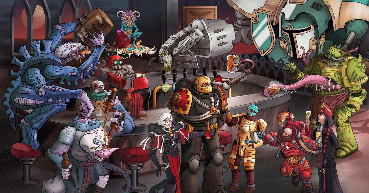 40K Bar by IanFoxArt | Пикабу