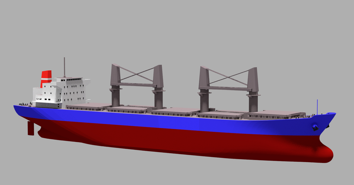 Модель судна типа Handysize bulk carrier, или Bulker - 16.04.23 16:26 ...