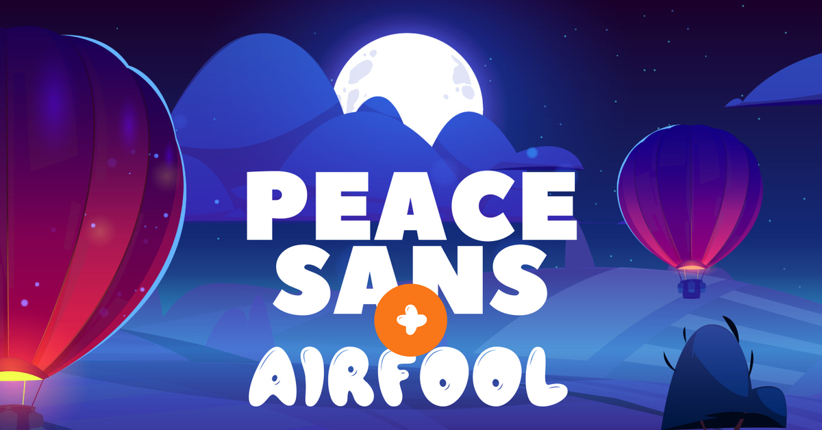 Прием со шрифтами. Airfool + Peace sans | Пикабу