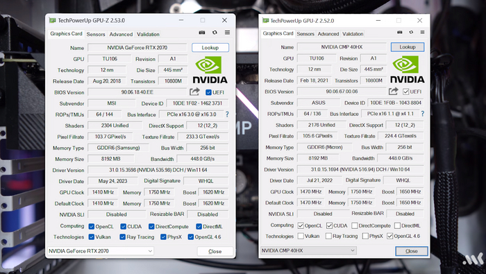 Делаем RTX 2070 из дешёвой CMP 40HX за 9К | Пикабу