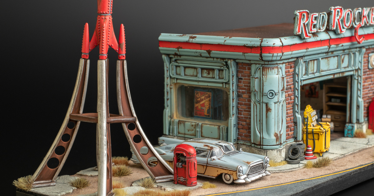 Diorama Fallout 4 Red Rocket Station | Пикабу