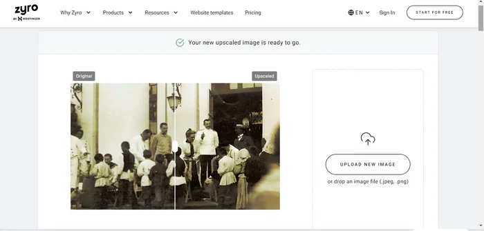 Zyro AI Image Upscaler: Бесплатный сервис для улучшения качества фотографий с помощью нейросети ...