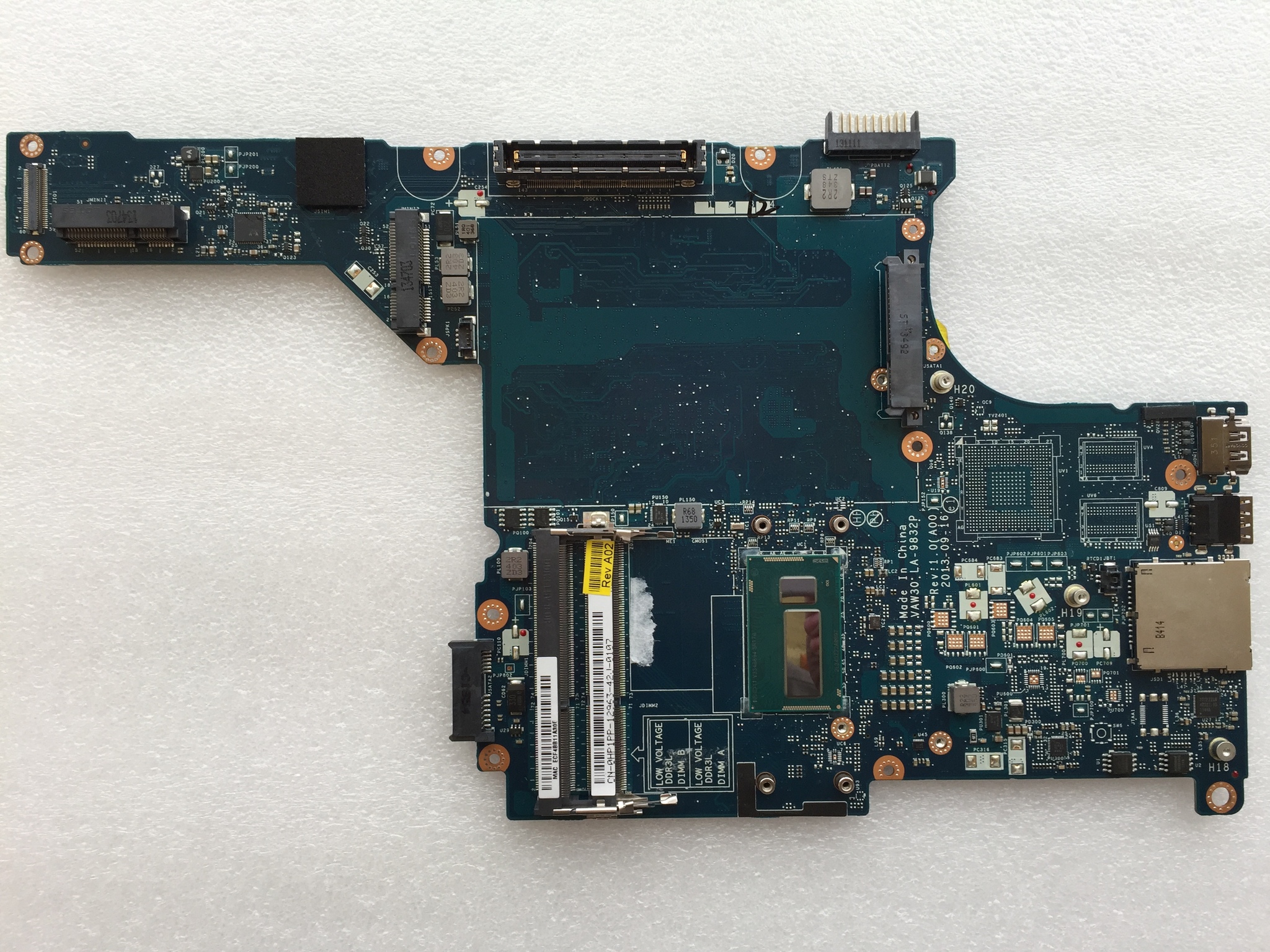 Dell Latitude E5440 плата LA-9832P VAW30 Rev. 1.0 - фотографии ...