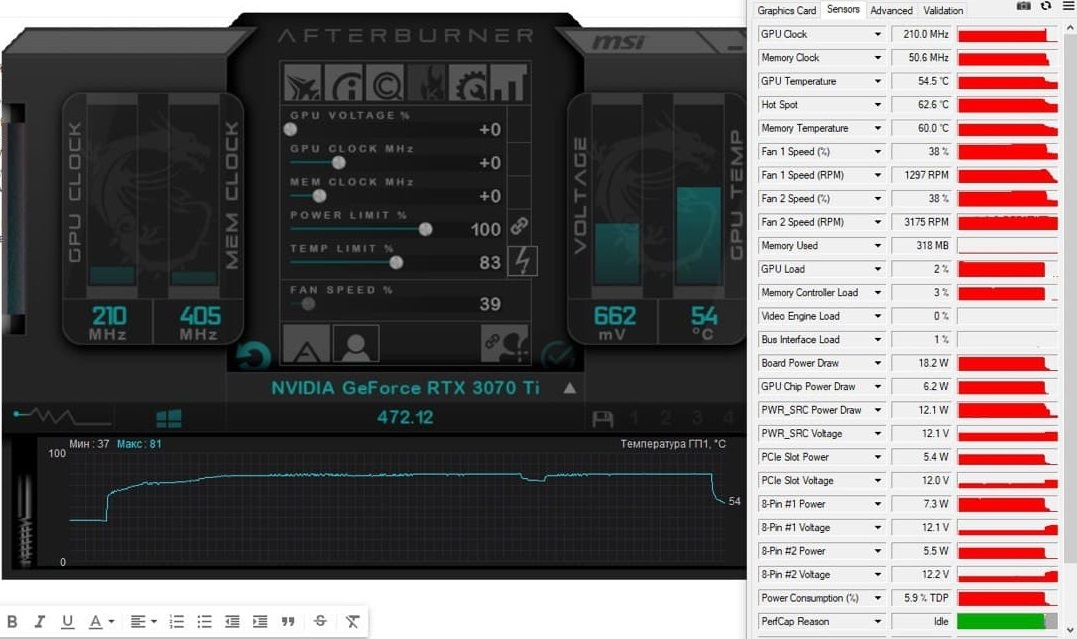 Проблема с Fan RTX 3070Ti | Пикабу