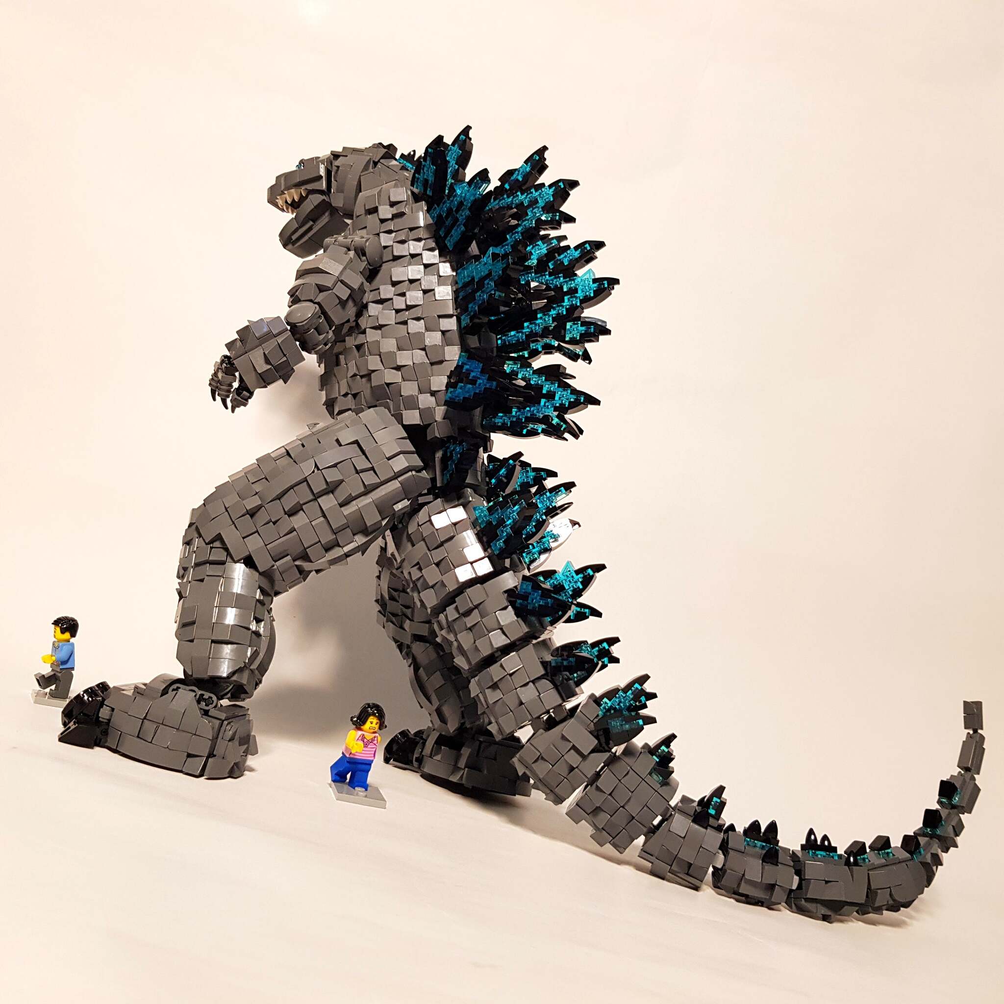 Шикарная Годзилла из Lego | Пикабу