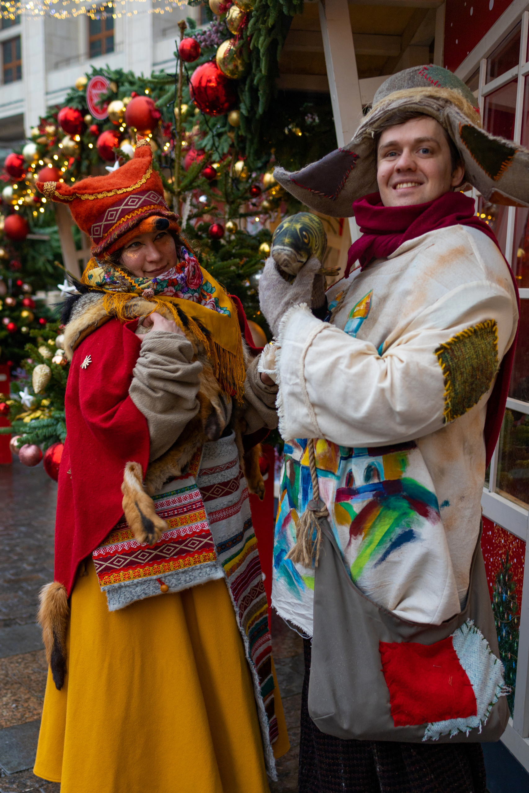 Новогодние моменты: Персонажи Манежной площади... | Пикабу