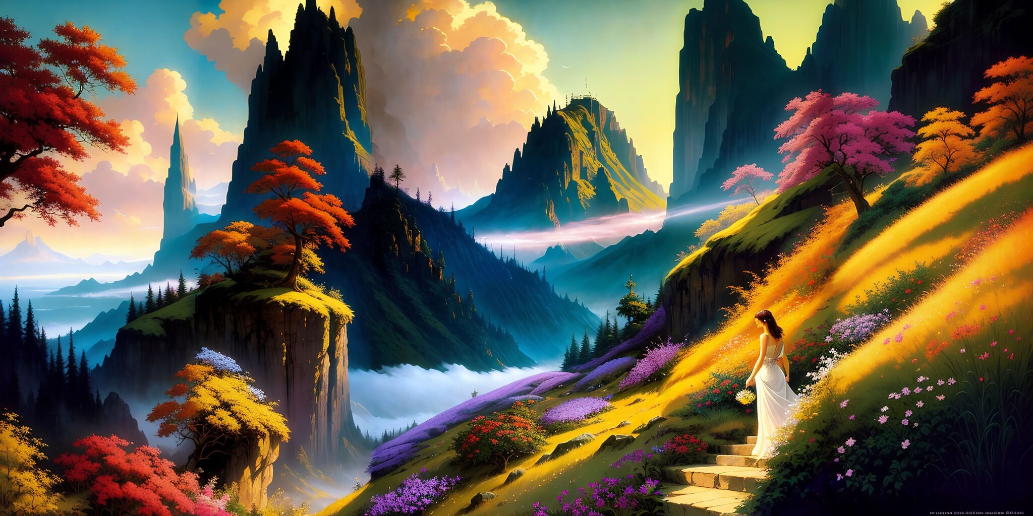 Landscapes by Stable Diffusion | Пикабу