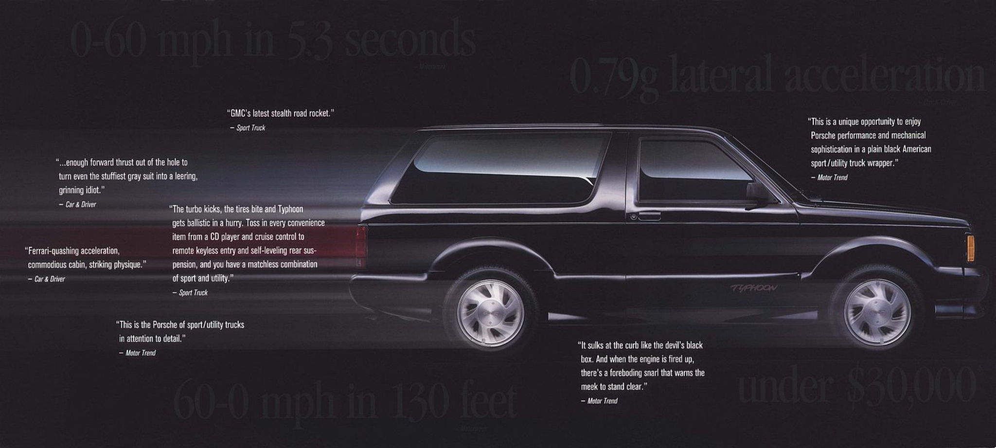 Зарубежные брошюры. GMC Typhoon и Syclone - 30.01.23 07:23 | Пикабу