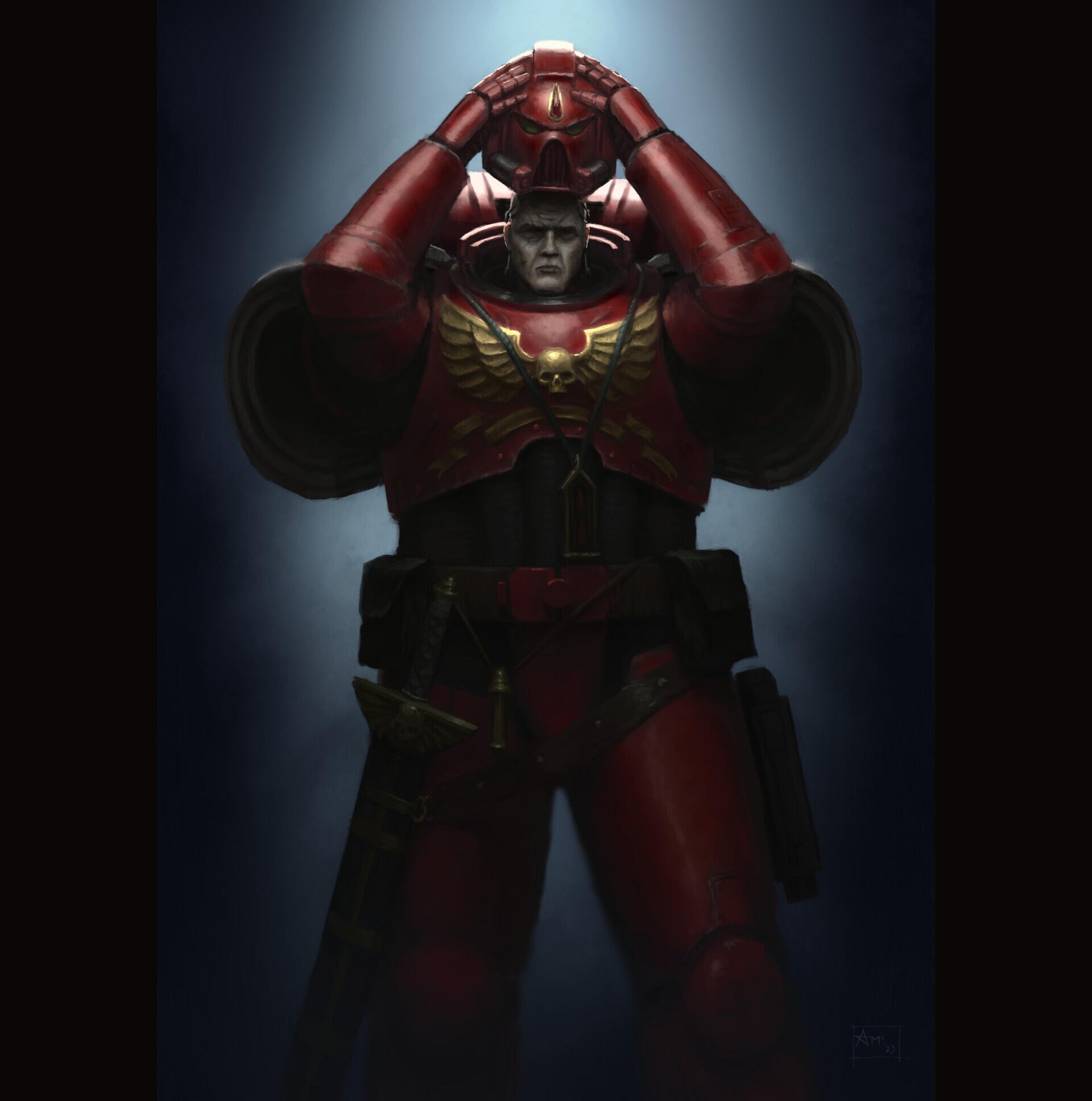 Blood Angels Space Marine by Alex McClelland | Пикабу