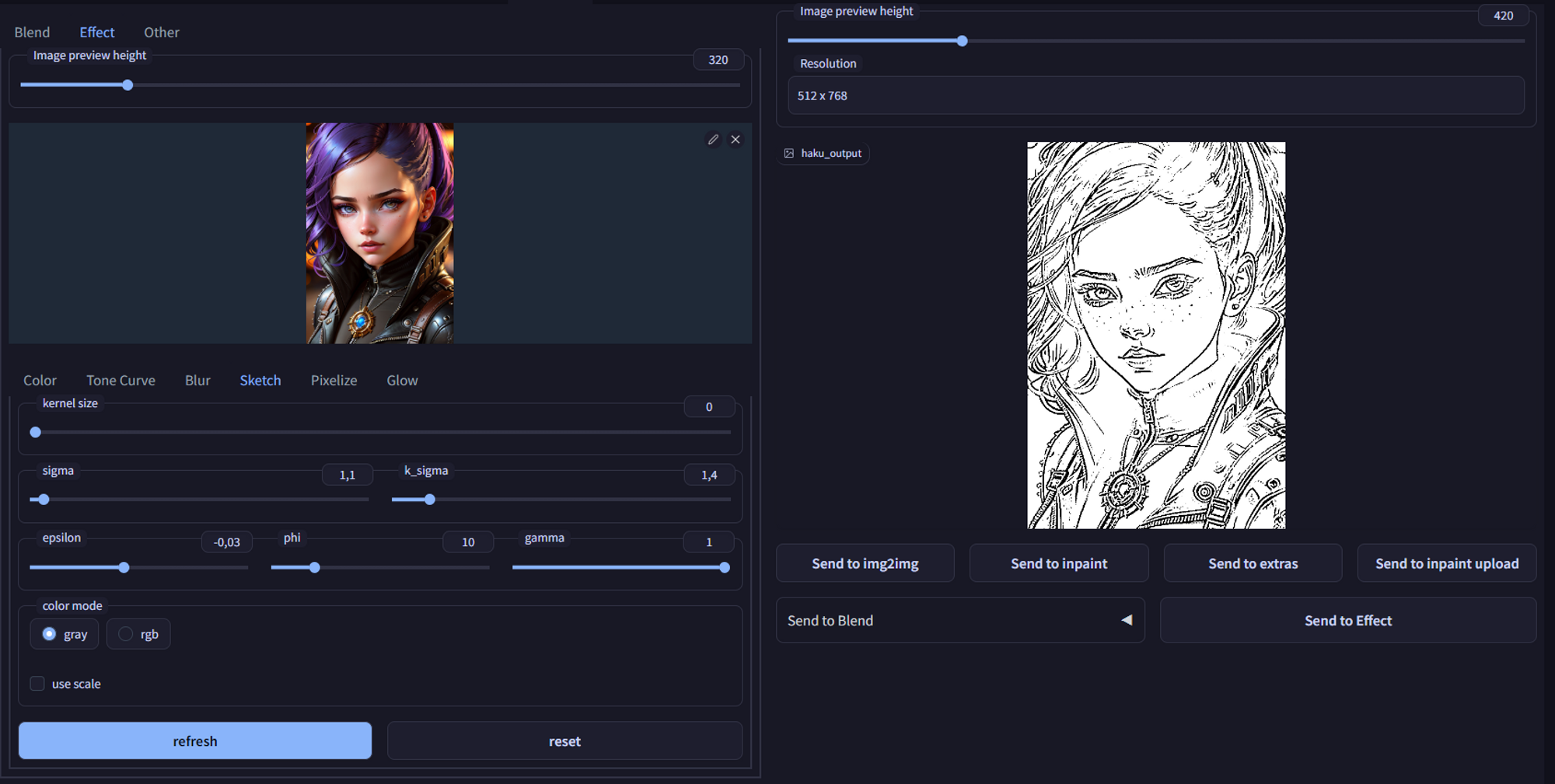 Фотошоп на минималках в твоем Stable Diffusion, слои, цветокор, эффекты + Внезапный Scribble ...