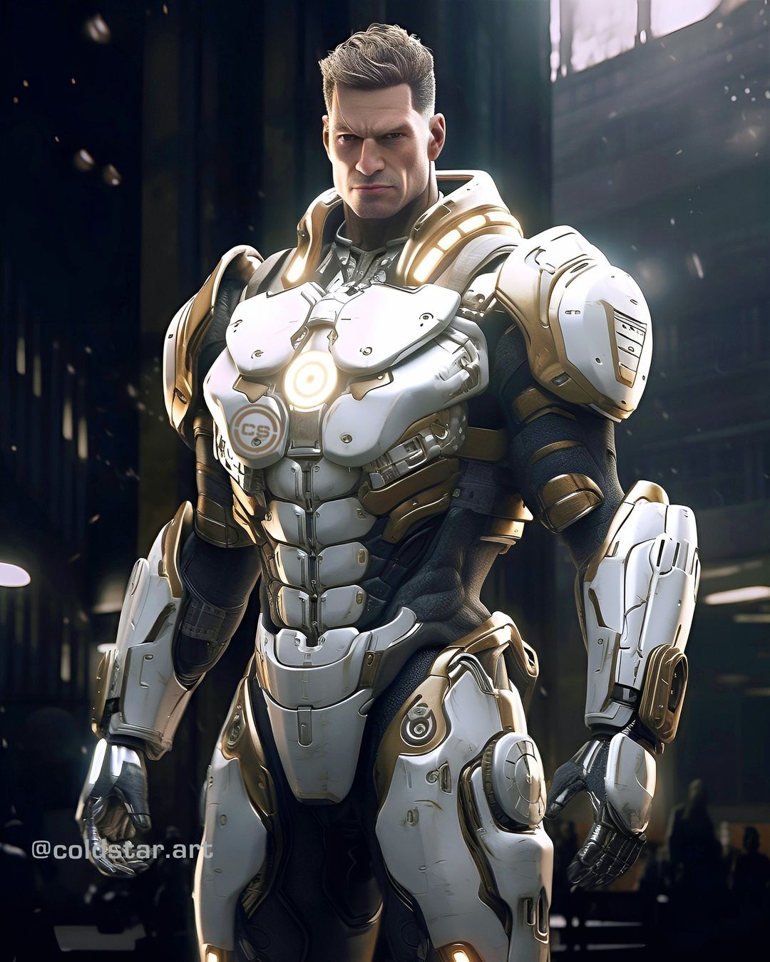 Серия “Cybernetic Warriors" от Midjourney | Пикабу