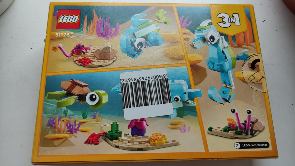 Конструктор LEGO Creator 31128 Дельфин и черепаха - 31.05.23 07:10 | Пикабу