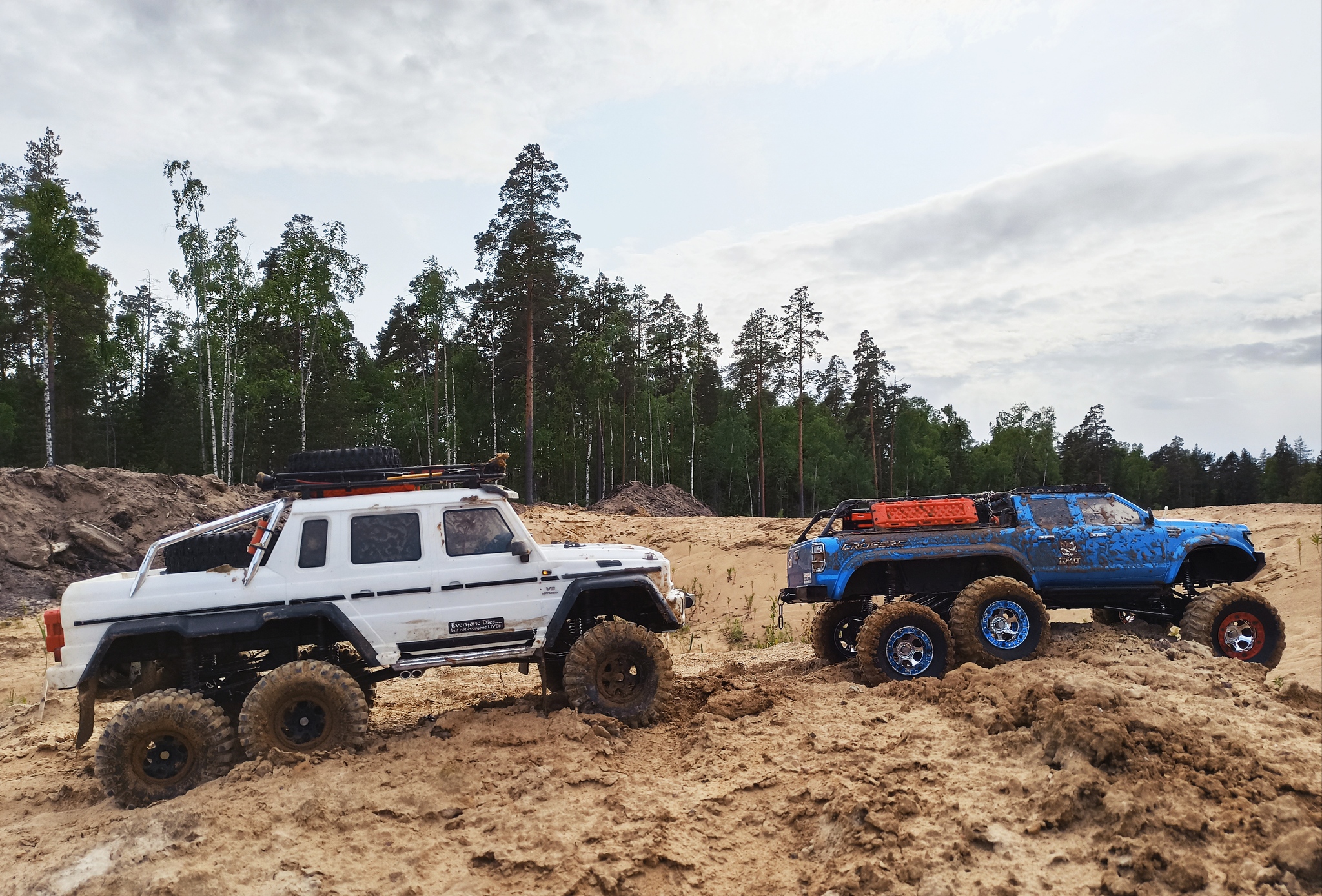 Radio control SIX wheels drive Truck's TRX-6 & AT6 | Пикабу