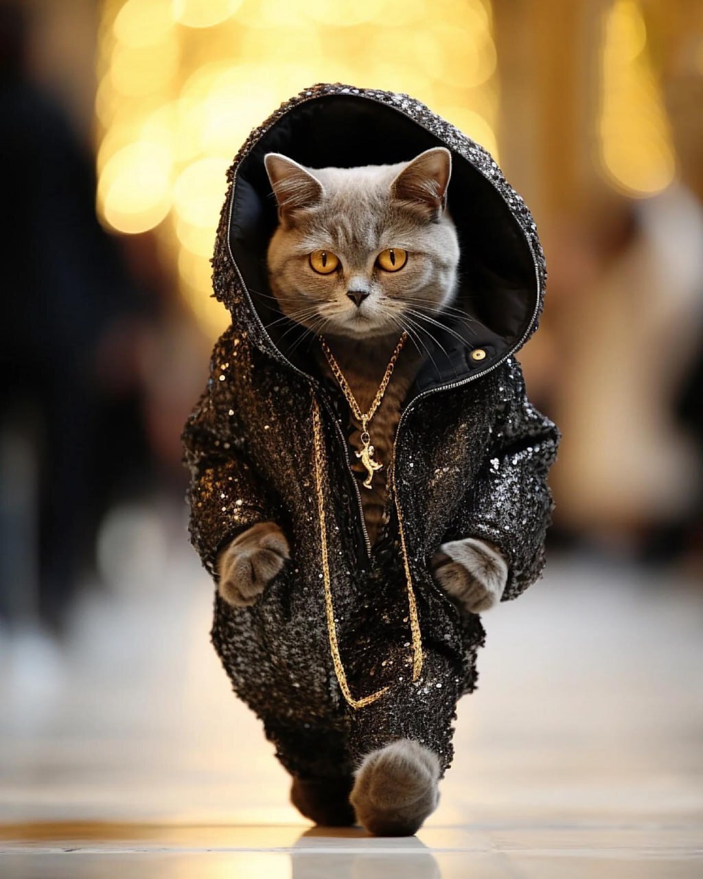 Неделя кошачьей моды | Пикабу