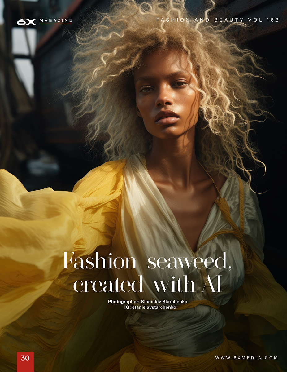 Публикация моих Ai работ в американском журнале 6X magazine Fashion ...