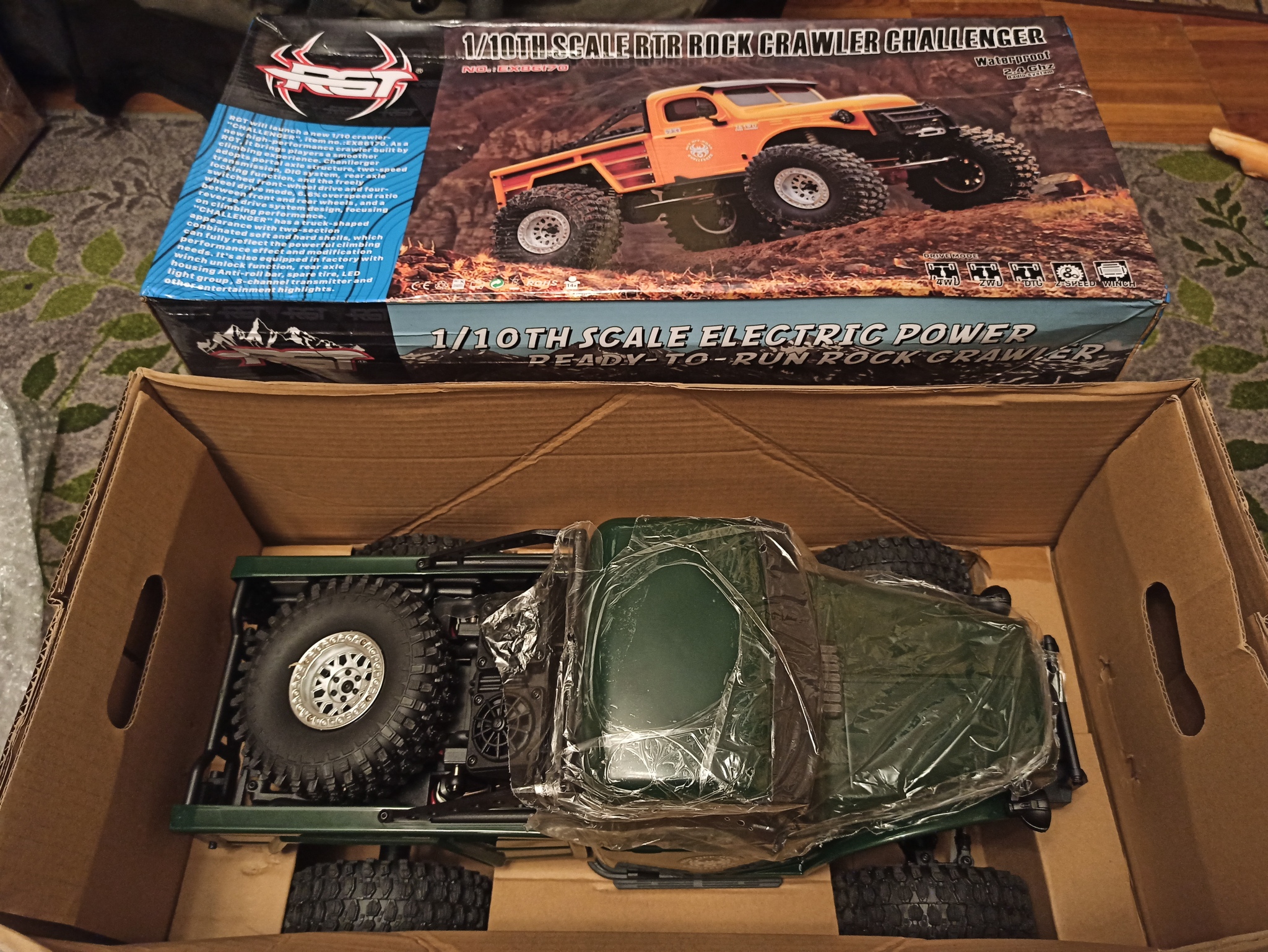Unboxing RGT 1/10 EX86170 RC 4WD Challenger | Пикабу
