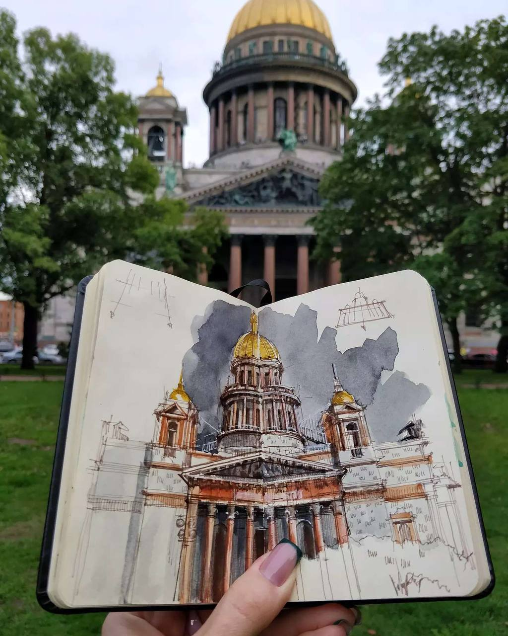 Акварельный Петербург | Пикабу