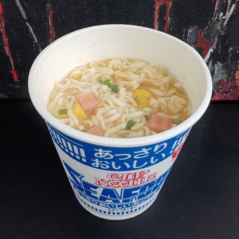 Краткий обзор на лапшу NISSIN CUP NOODLE SEAFOOD | Пикабу