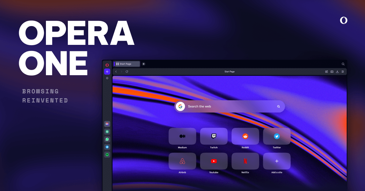 Opera One: Новый браузер с использованием нейросетей - 26.10.23 12:26 ...