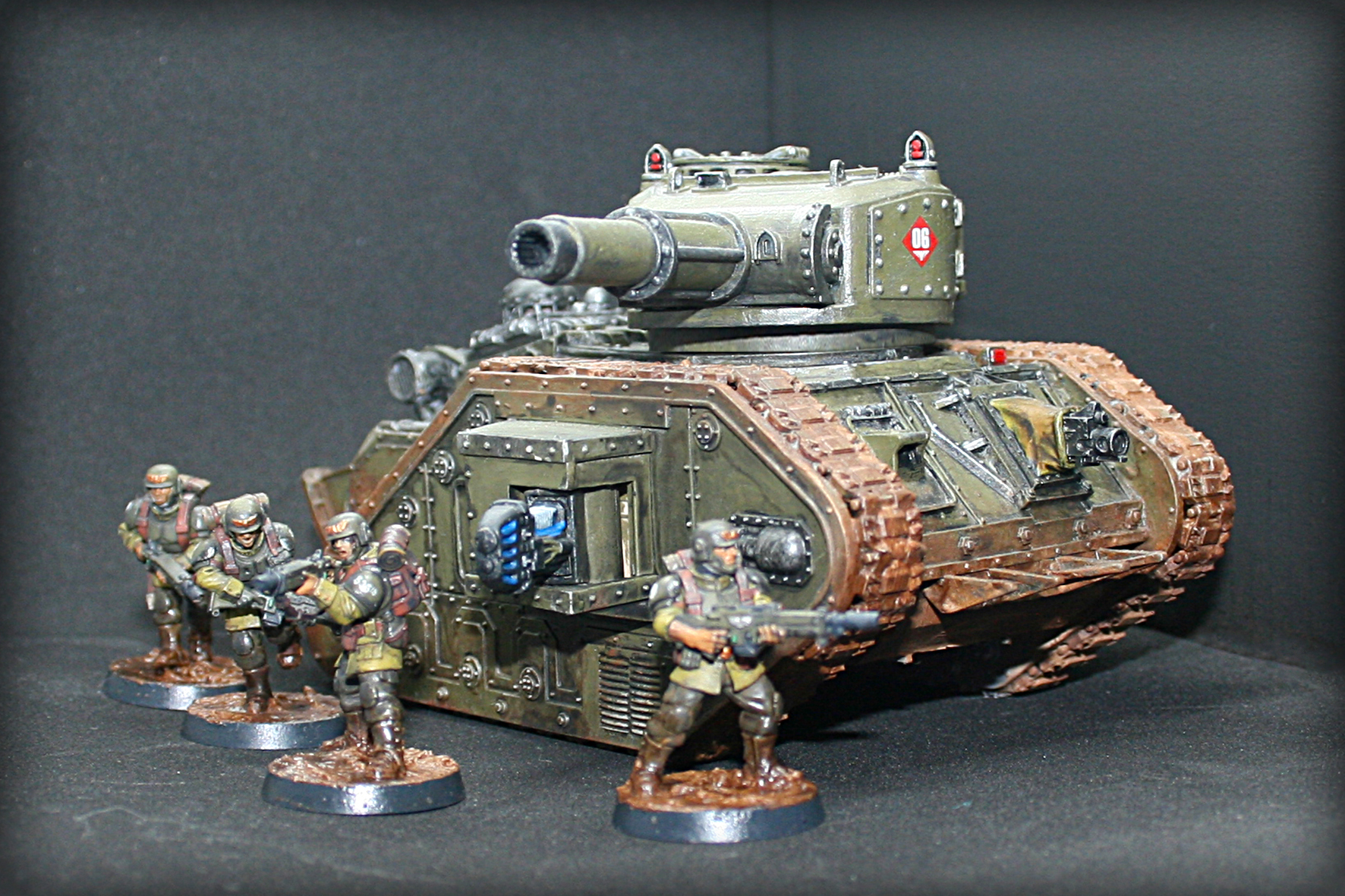 Warhammer 40k, Mars-Alpha Pattern Leman Russ и гвардейцы Кадии - 27.10. ...