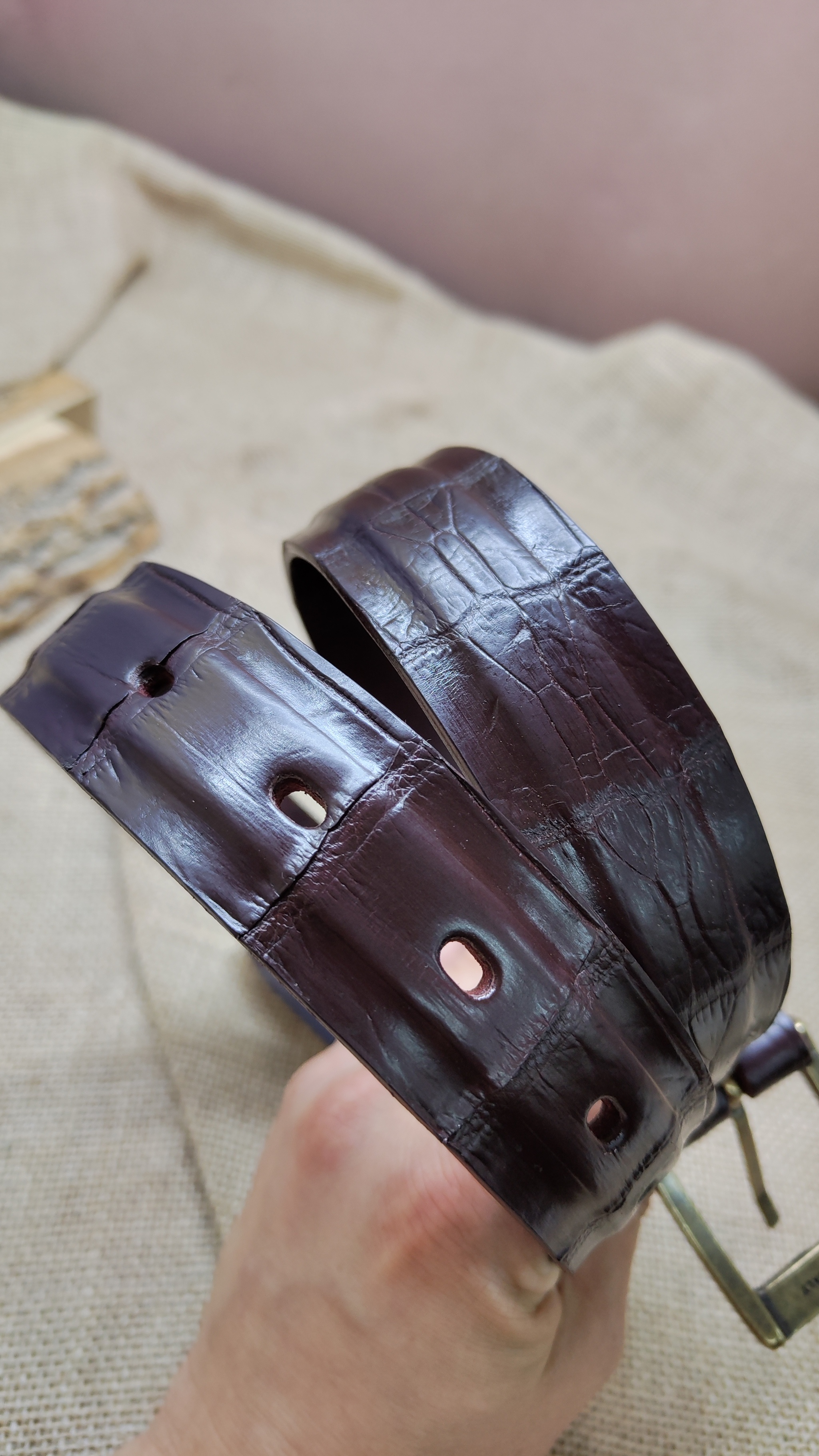 Ремни из крокодила | Пикабу