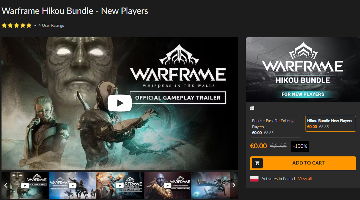 Халява для Warframe в Fanatical | Пикабу