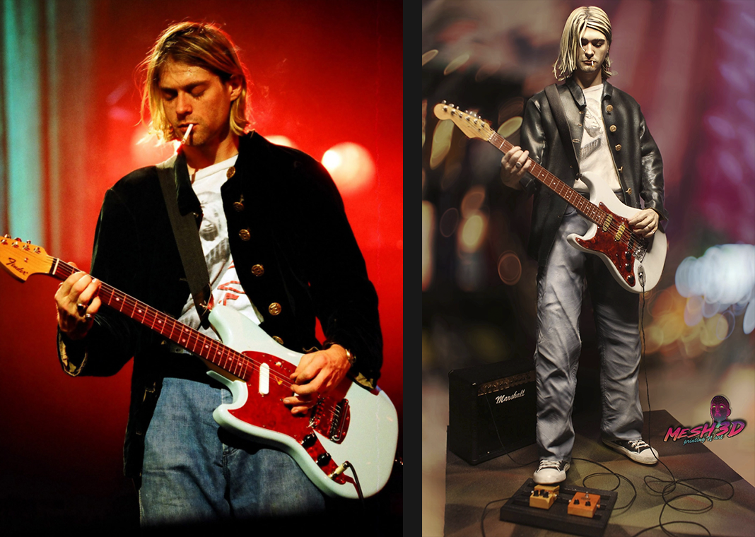 Фигурка Курта Кобейна 1:6 — NIRVANA | Пикабу