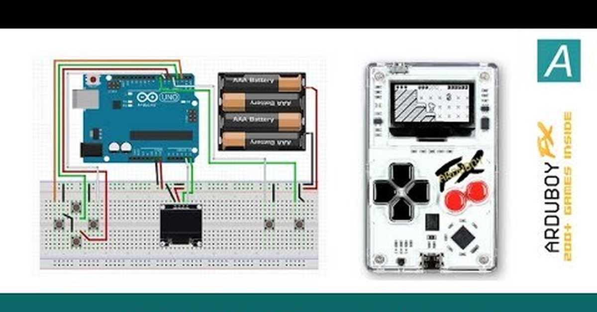 Игровая консоль ARDUBOY на Arduino UNO | Пикабу