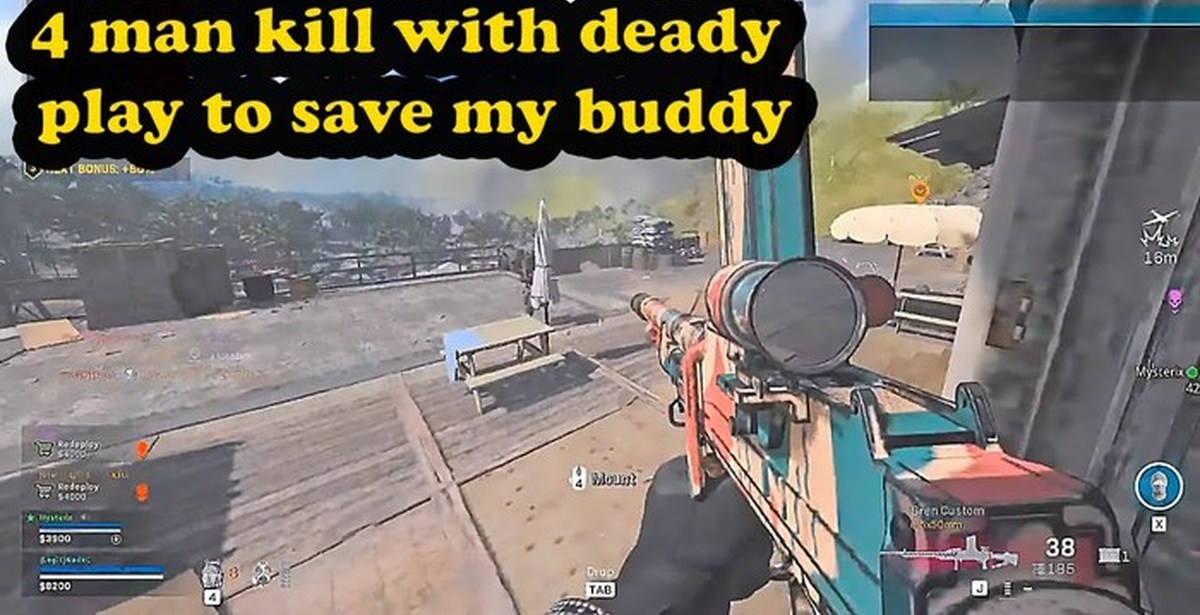 4 man kill with deady play to save my buddy | Пикабу