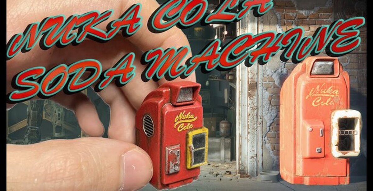 Fallout Nuka Cola Soda Machine Miniature Model | Пикабу