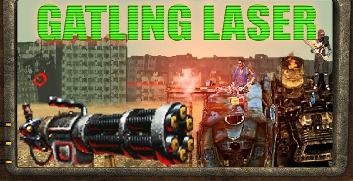 Fallout 2D: Гатлинг-Лазер | Пикабу